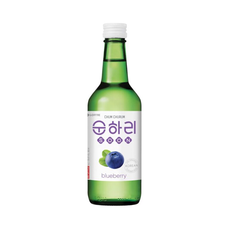 Soju Coreano Chum Churum Sabor Mora Azul, Lotte 360 ml - Toyo Foods
